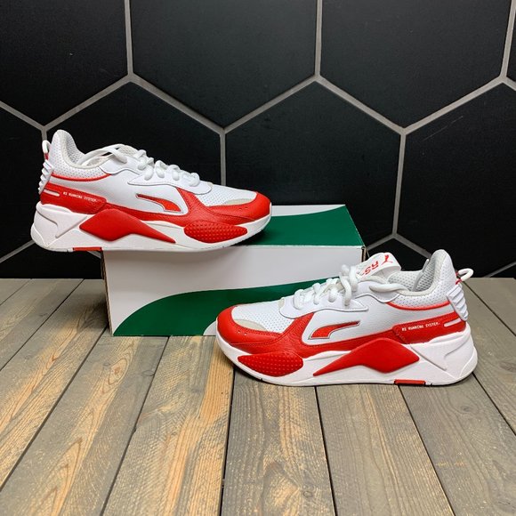 Puma | Shoes | New W Box Mens Puma Rs X White Red Chunky Lace Up ...